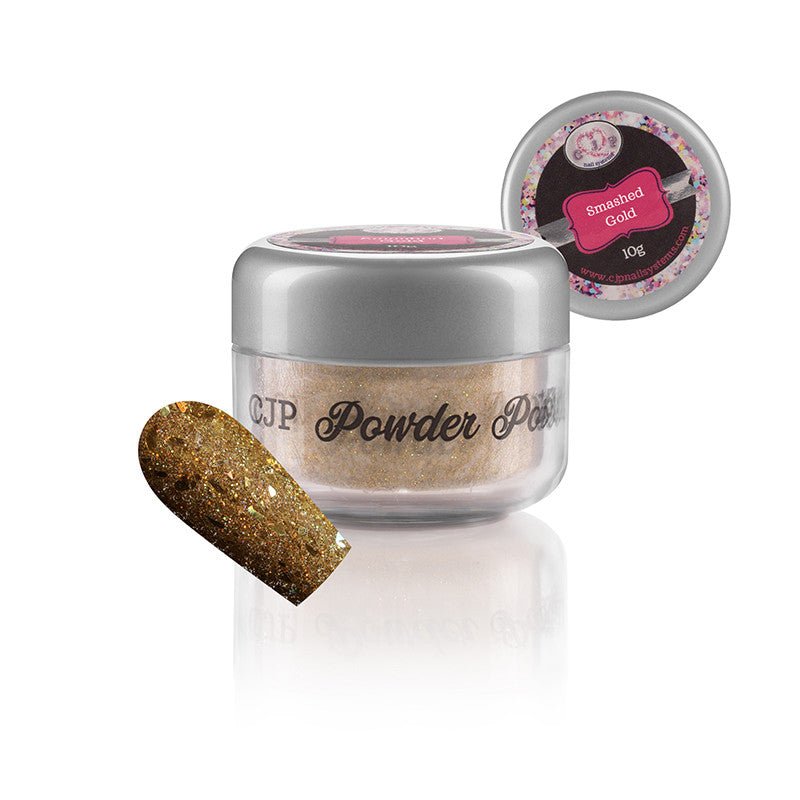 Smashed Gold Powder Pot – CJPNails